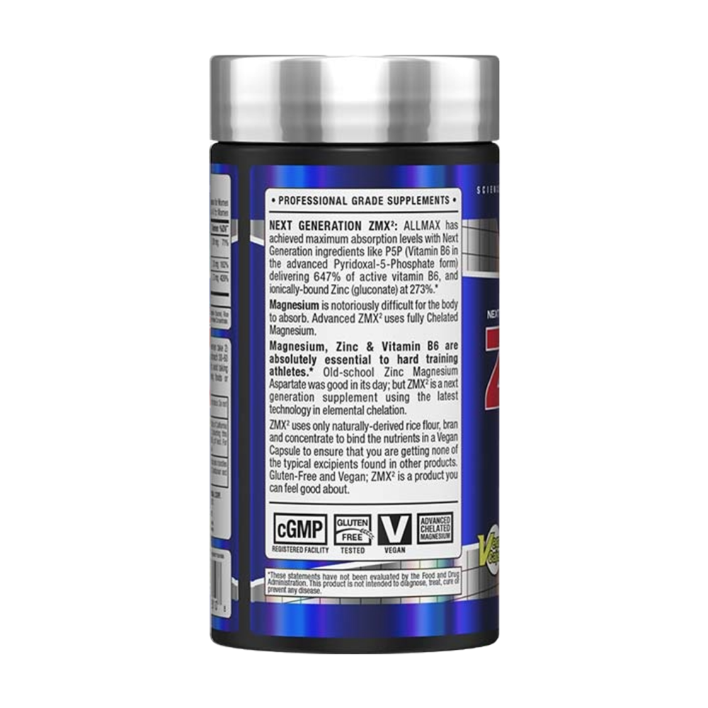 ALLMAX Essentials, ZMX² ADVANCED, 90 Capsules, 30 Servings - MF Supplements