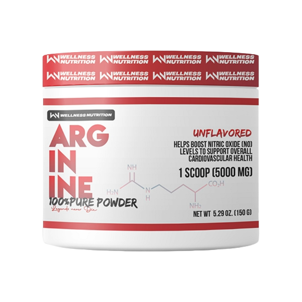 Wellness Nutrition, Arginine, Unflavored, 150g, 30 Servings - MF Supplements
